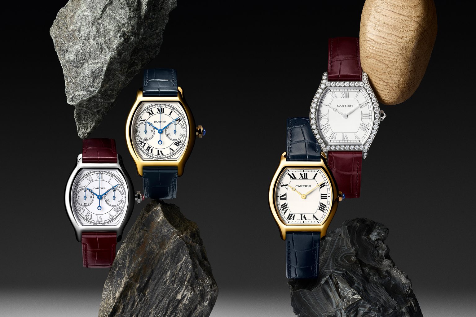 Cartier Privé Tortue - trzywskazówkowiec oraz chronograf monopusher ...