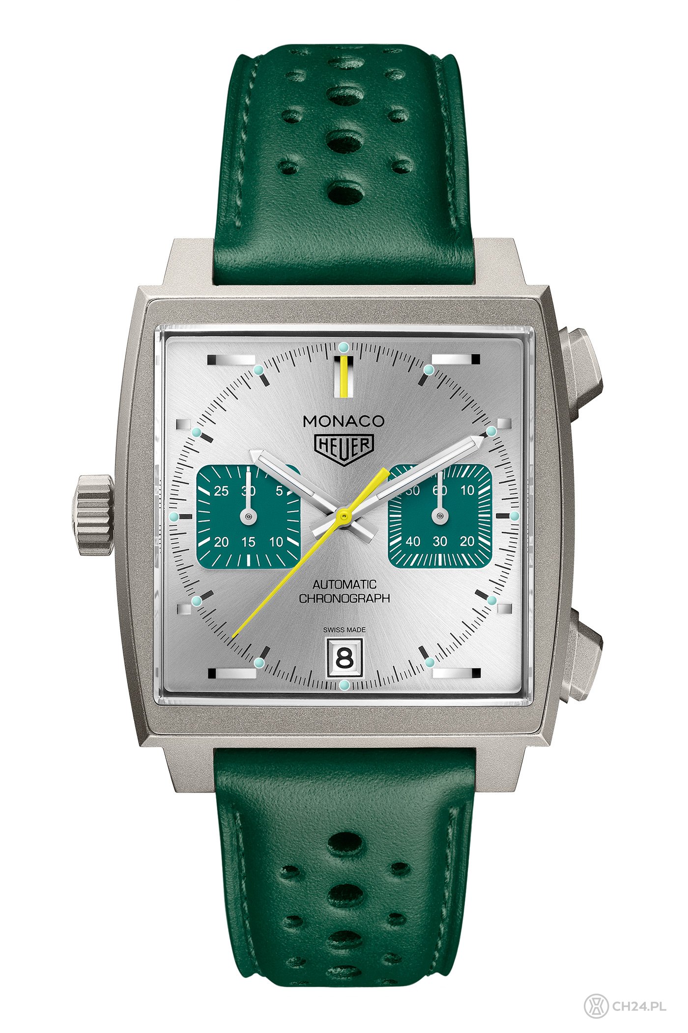 TAG Heuer Monaco Calibre 11 Chronograph Racing Green z kopertą z tytanu ...