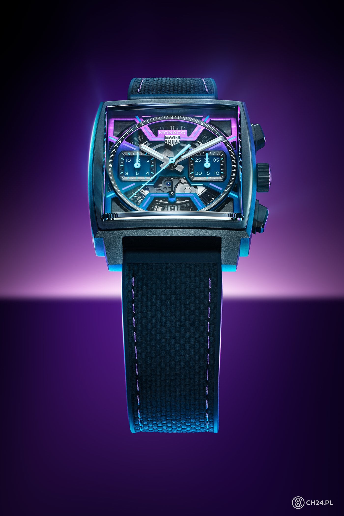 TAG Heuer Monaco Chronograph Skeleton - inspirowany nocnym wyścigiem ...