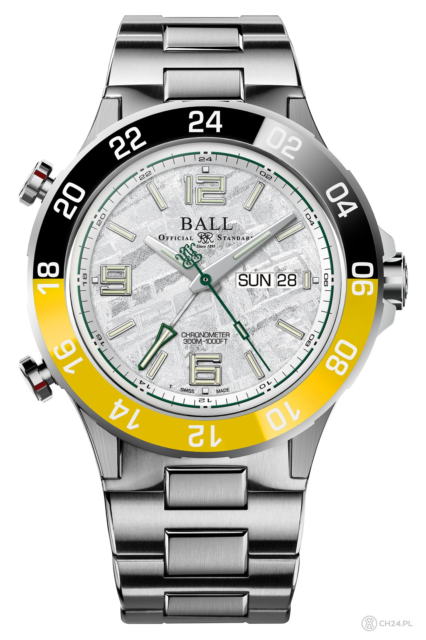 Ball Roadmaster Marine GMT - z tarczą z meteorytu - CH24.PL