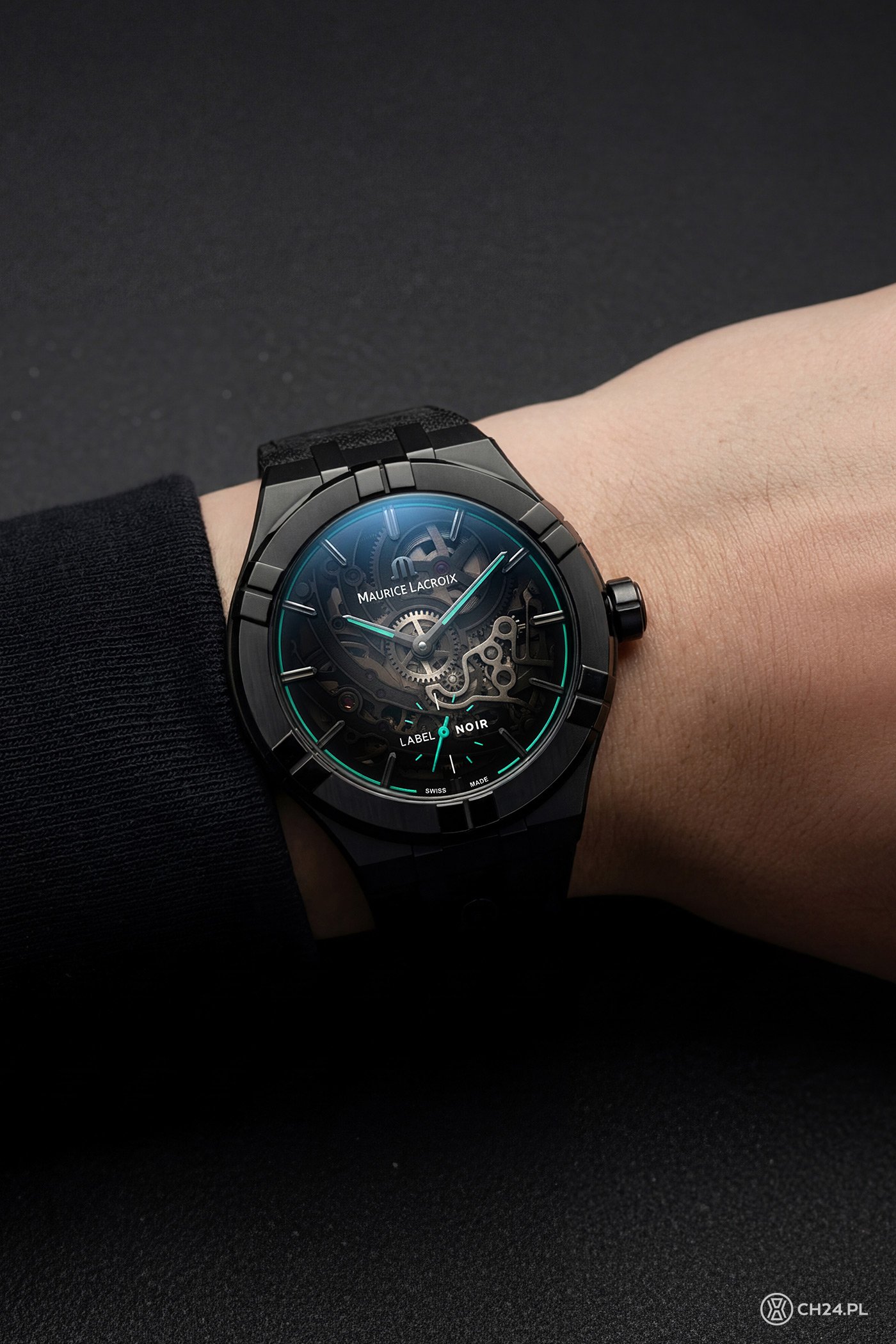 Maurice Lacroix Aikon Automatic Skeleton 45 mm Label Noir Limited ...